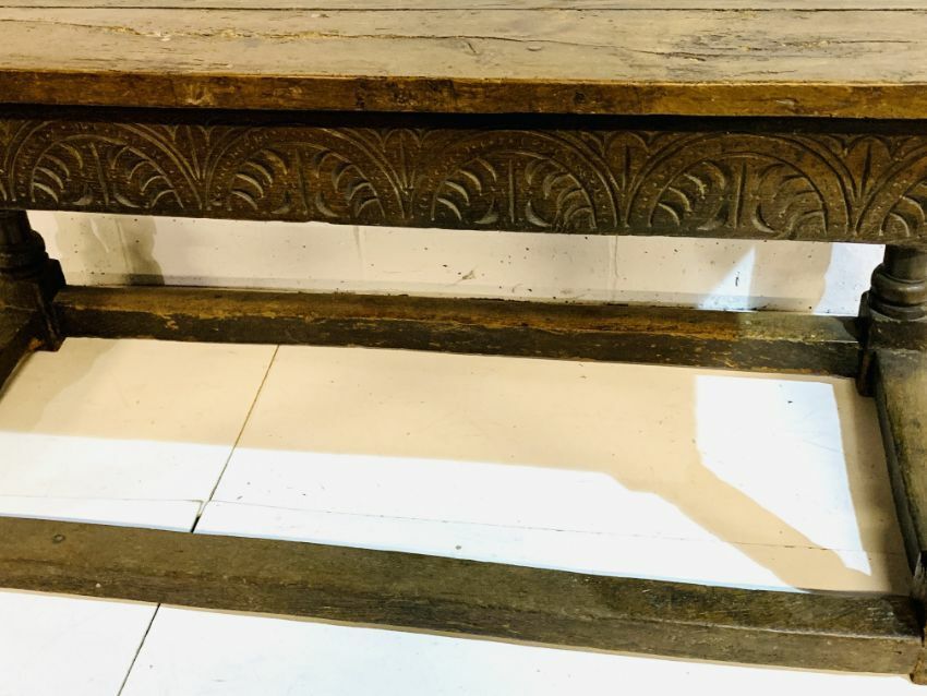 Charles II Restoration Antique Period Oak Refectory Dining Table, circa ...