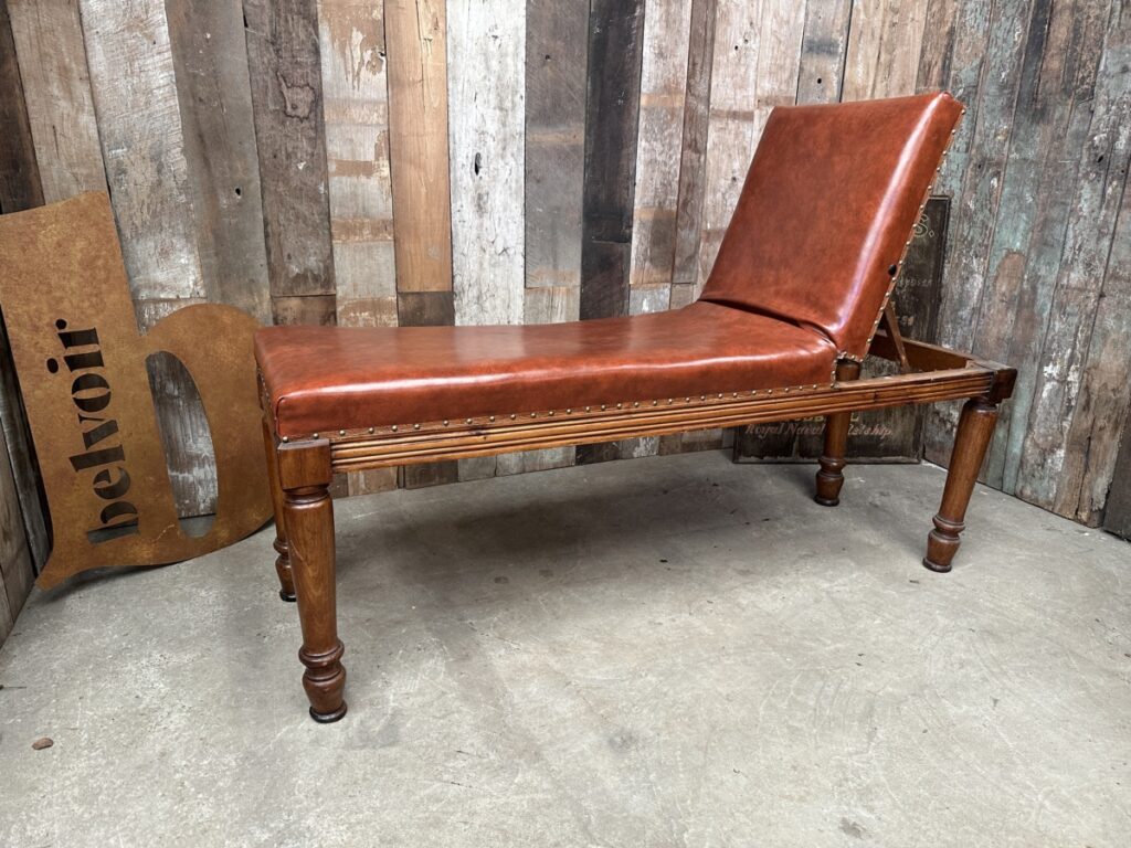 Antique Victorian Mahogany Physician Examination Medical Couch Ferris ...