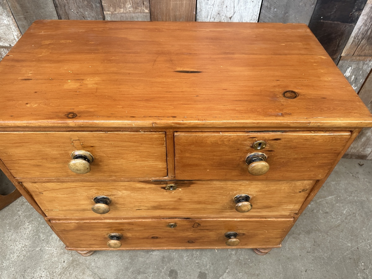 Antique Victorian Pine Two over Two Chest of Drawers, c 1870 - Belvoir ...