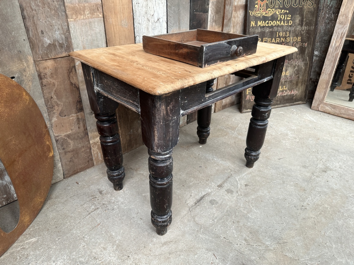 Antique Victorian Scrub Pine Top Kitchen Table, c 1860. L88 - Belvoir ...