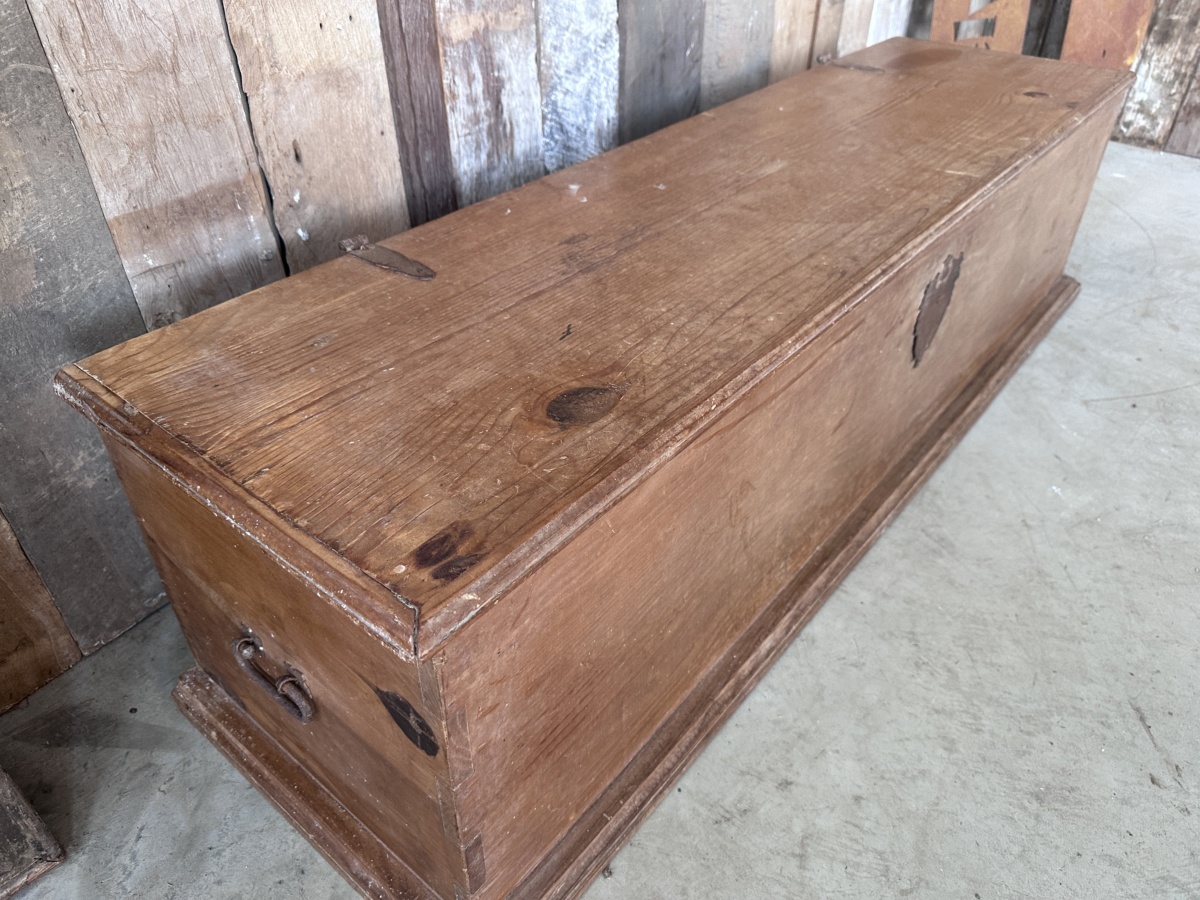 Antique Pine Long Blanket Box - Belvoir Antiques | antiques and ...