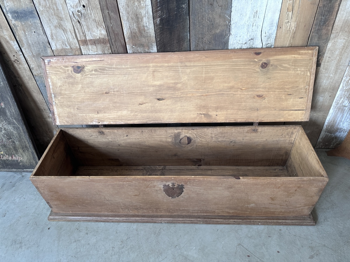 Antique Pine Long Blanket Box - Belvoir Antiques | antiques and ...