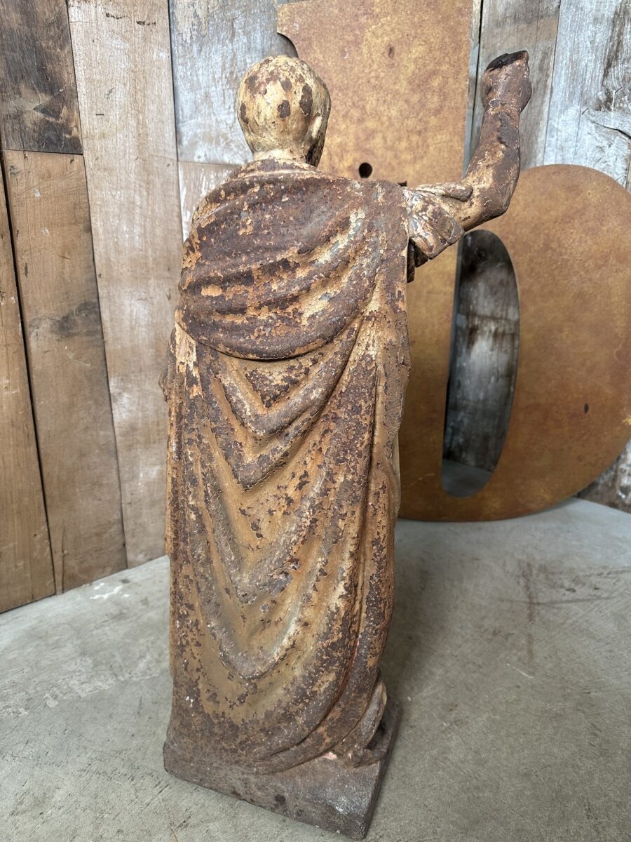 Antique Cast Iron Roman Figure Statue Emperor, c 1880 - Belvoir ...