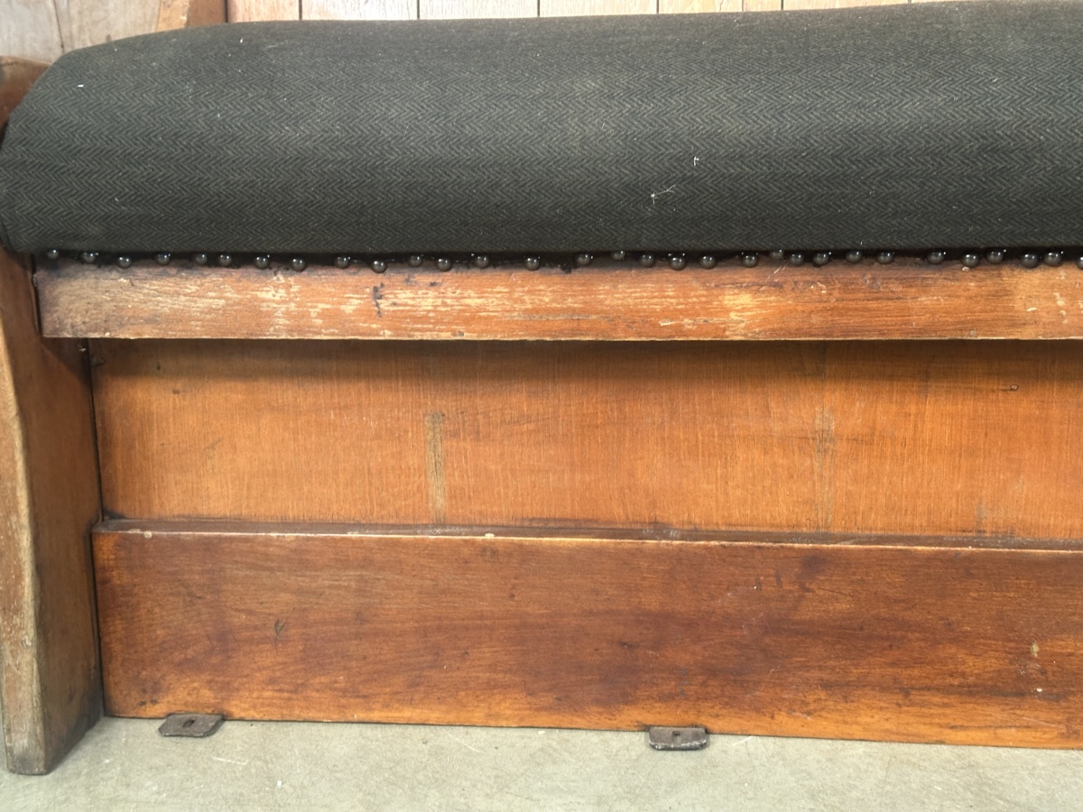 Vintage Mahogany Settle Pub Tavern Bench Settle - Belvoir Antiques ...