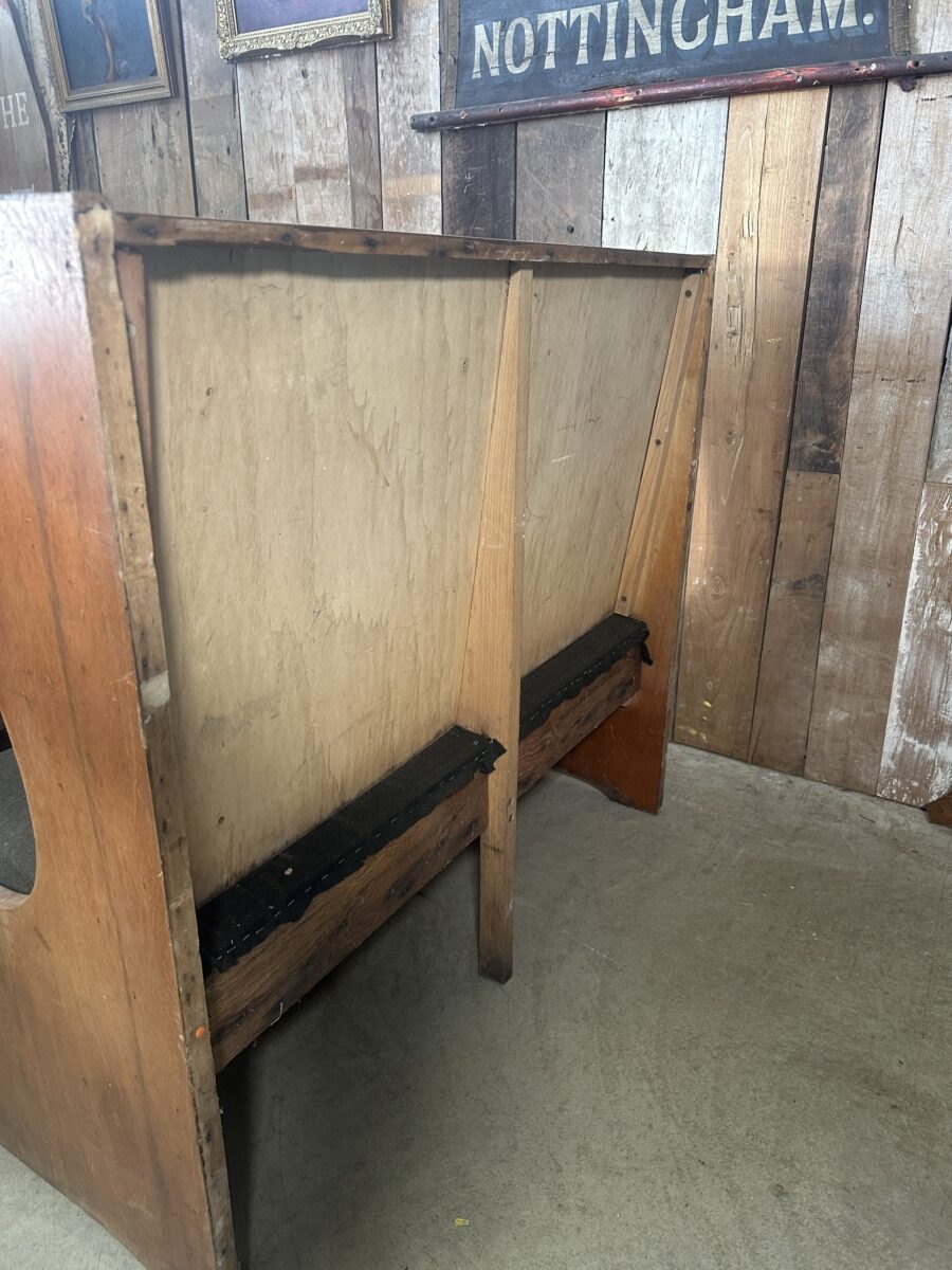 Vintage Mahogany Settle Pub Tavern Bench Settle - Belvoir Antiques ...