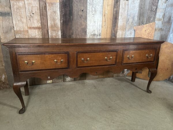Vintage Long English Oak Dresser Console Hall Base - Belvoir Antiques ...